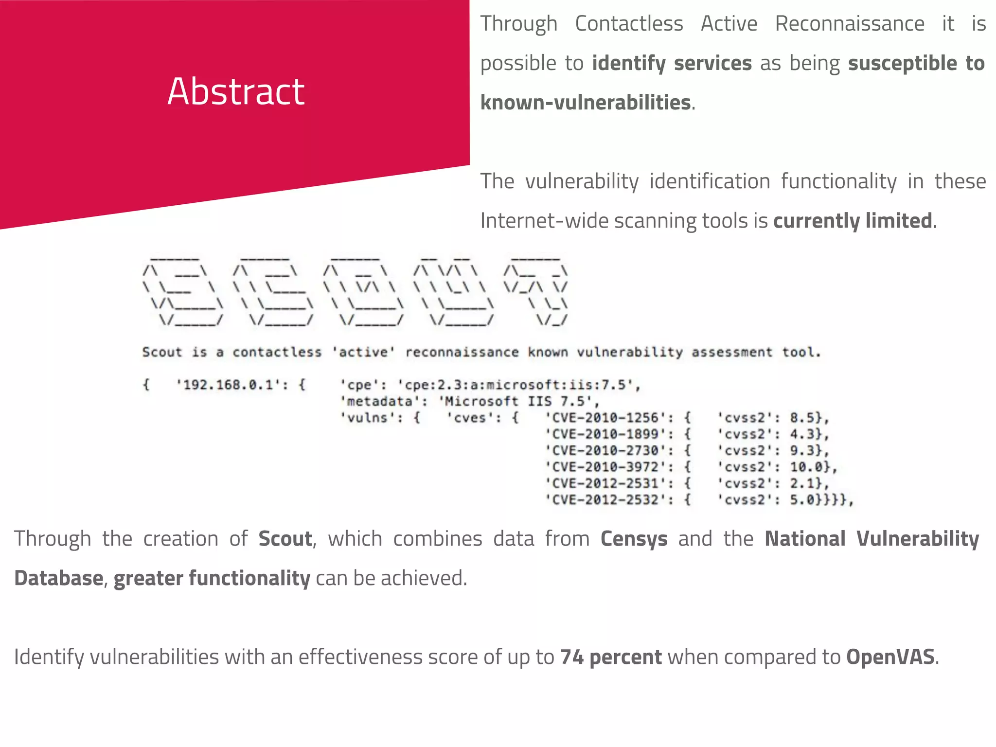 Identifying Vulnerabilities Using Internet Wide Scanning Data Ppt