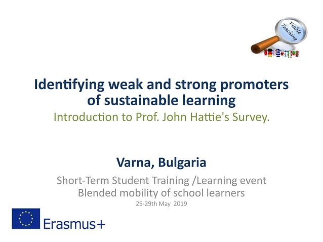 Identifying weak and strong promoters of sustainable learning c3 varna ...