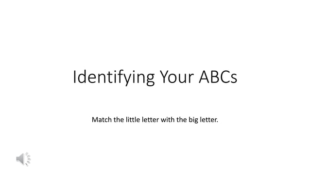 Identifying your ABCs | PPTX