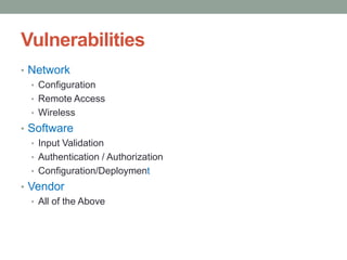Identifying Your Agency's Vulnerabilities | PPTX | Computing ...