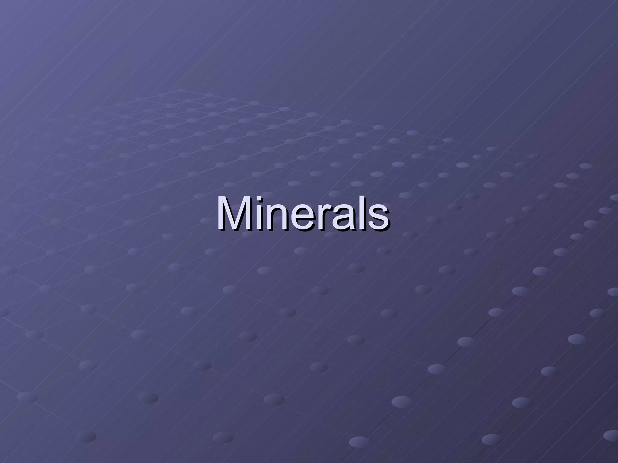 Earth Science: Identify minerals | PPT