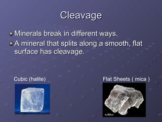 Earth Science: Identify minerals | PPT