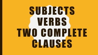 Identify parts of a sentence complex compound | PPTX