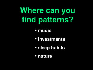 Identify pattern Identify patternIdentify pattern | PPT