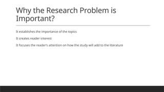 Identify Research Problem for research questions.pptx