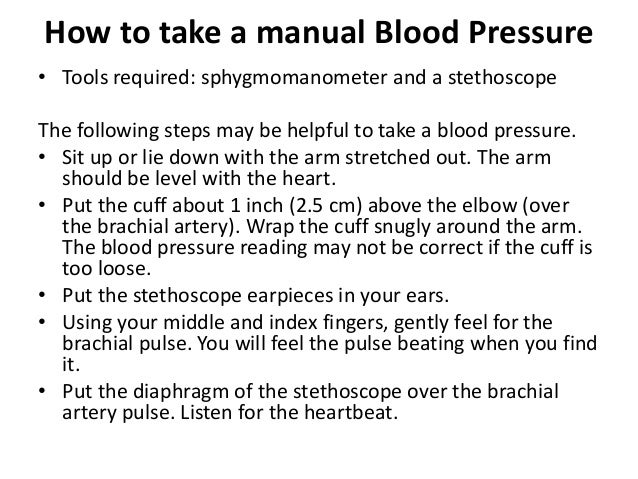 Can You Manually Take Your Own Blood Pressure can-you-manually-take-your-own-blood-pressure