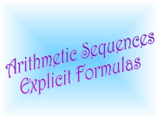 Identify the First Few Terms of a Sequence given the nth Term of a ...