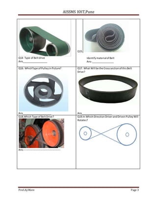 Identify the machine elements and devices | DOCX