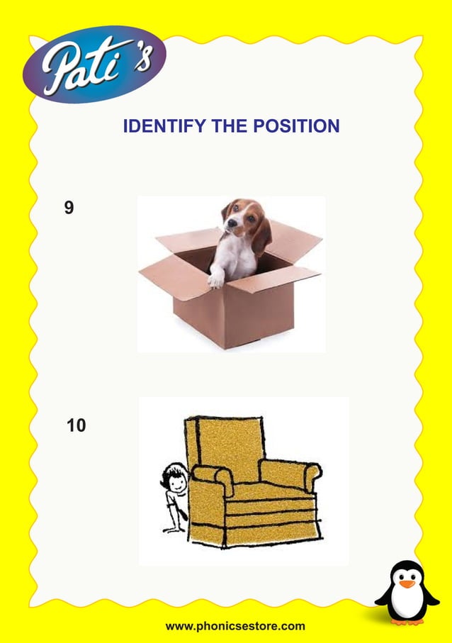 Identify the position : Prepare for Marrs Preschool bee compeition | PDF