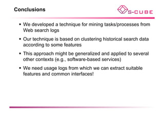 S-CUBE LP: Indentify User Tasks from Past Usage Logs | PDF