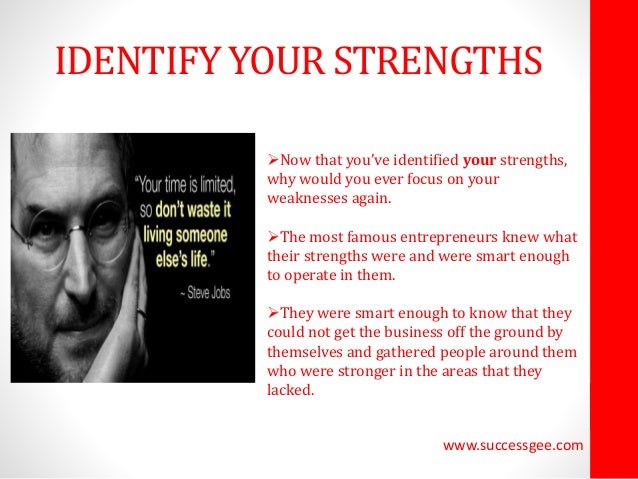 Identify your strengths