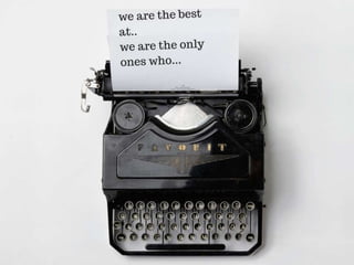 Identify your USP | PPTX | Business | Business and Finance