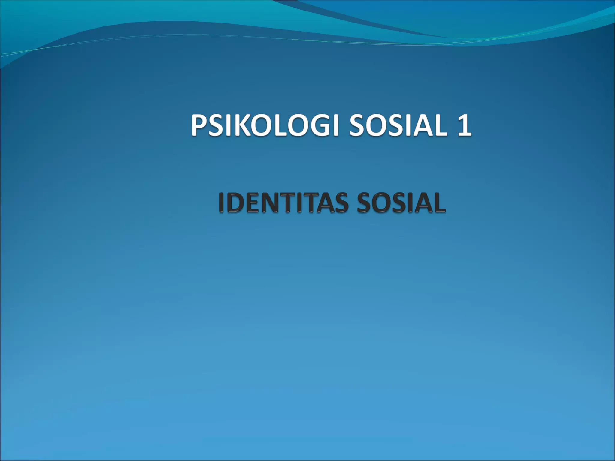 Identitas sosial | PPT
