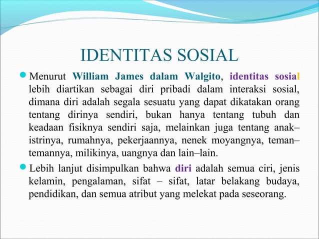 Identitas sosial | PPT