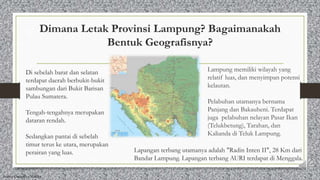 Identitas Alamiah Provinsi Lampung | PPTX