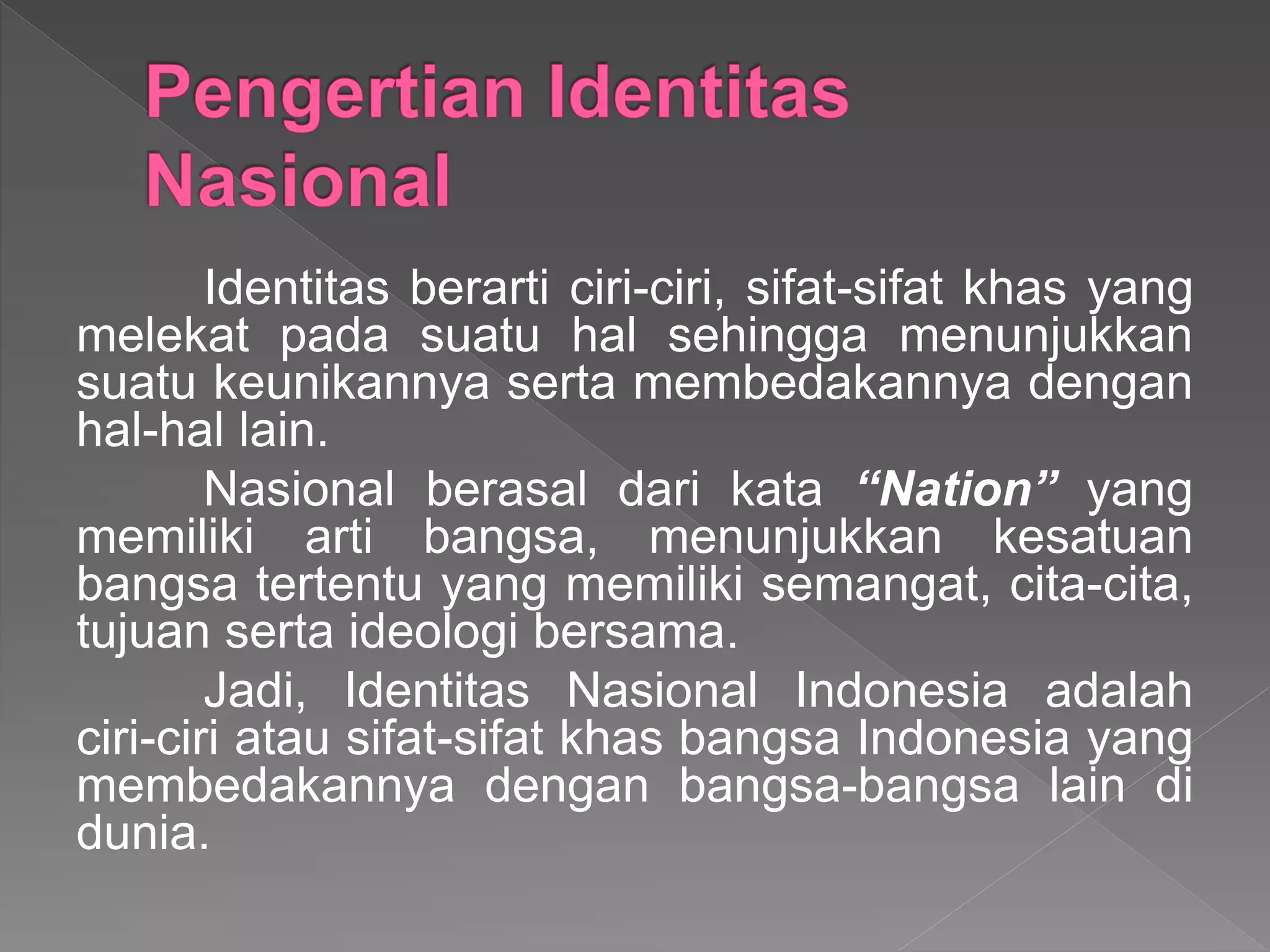 IDENTITAS DAN INTEGRITAS NASIONAL(Kewarganegaraan) | PPTX