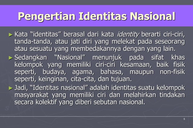 IDENTITAS NASIONAL | PPT