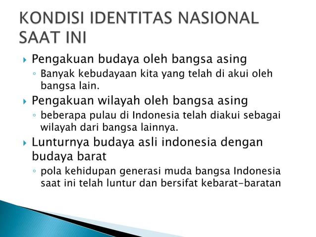 Pendidikan Kewarganegaraan Bab 3 " Identitas Nasional" | PPTX