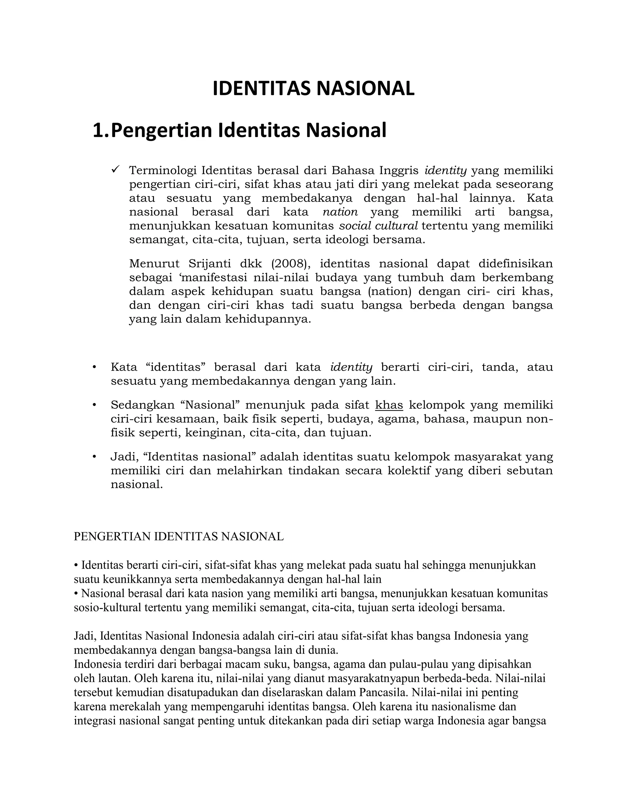 Identitas nasional kel 1 | DOCX