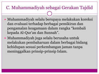 IDENTITAS PERJUANGAN MUHAMMADIYAH > KEMUHAMMADIYAHAN | PPTX