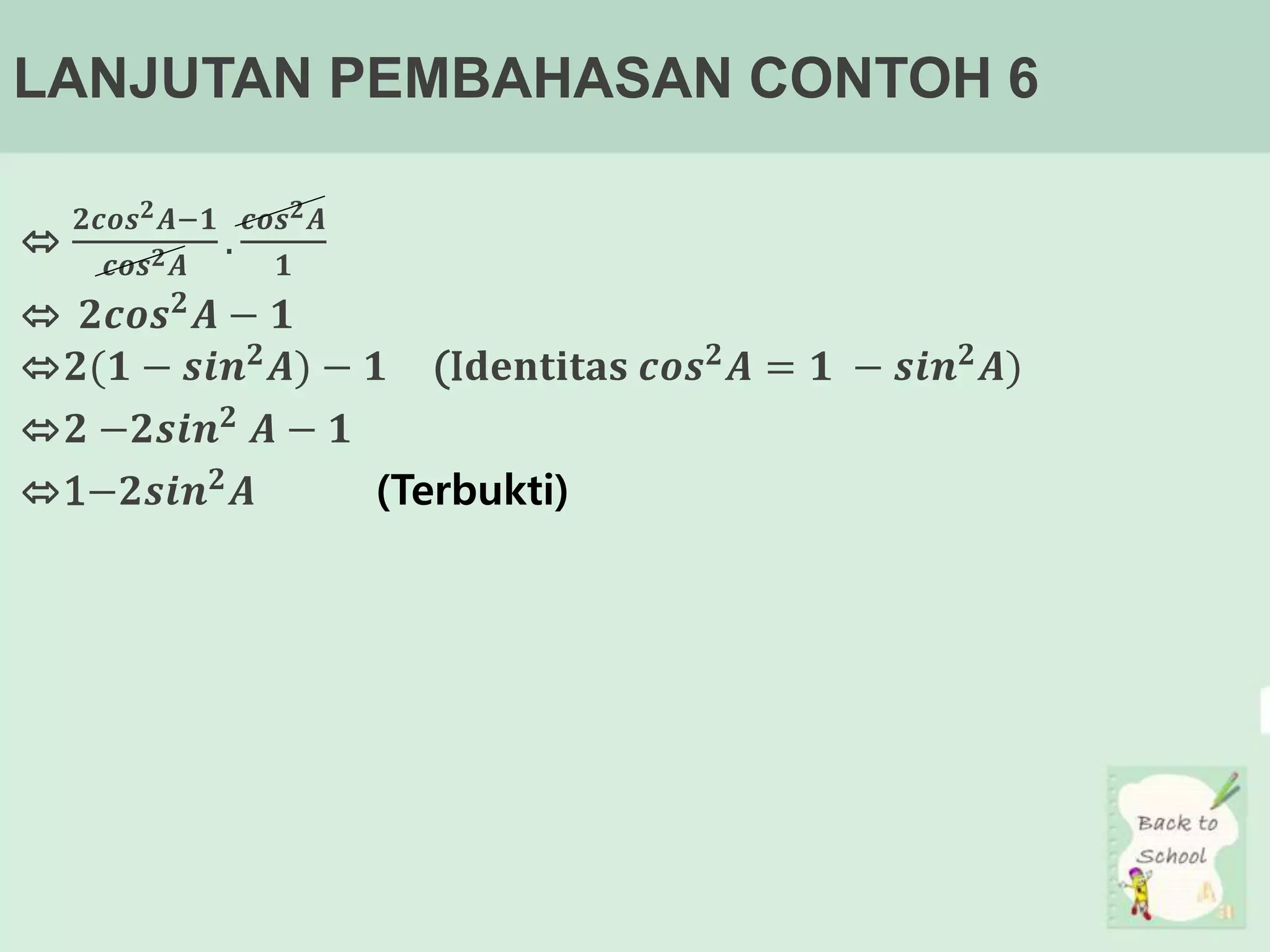 Identitas trigonometri | PPTX