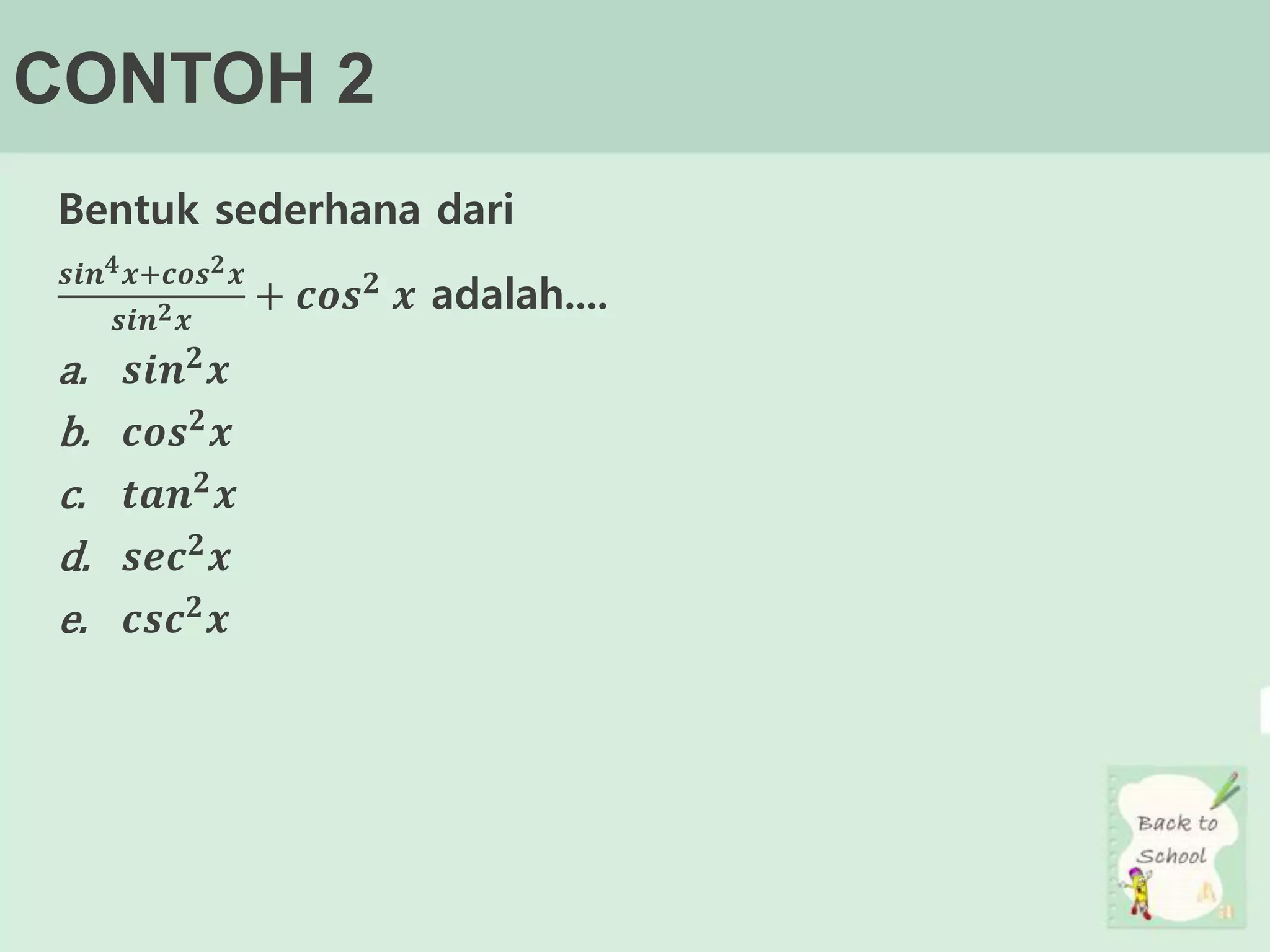 Identitas trigonometri | PPTX