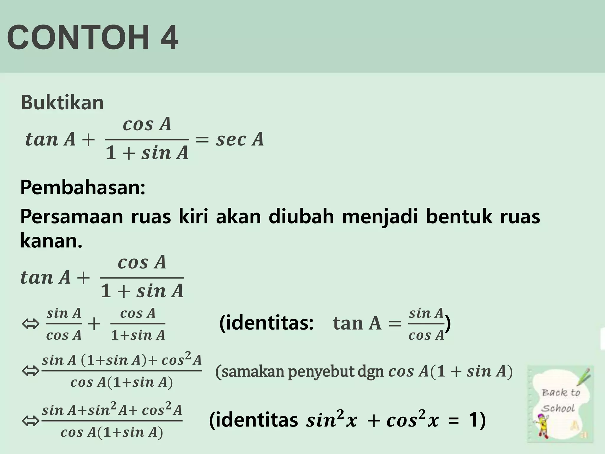 Identitas trigonometri | PPTX