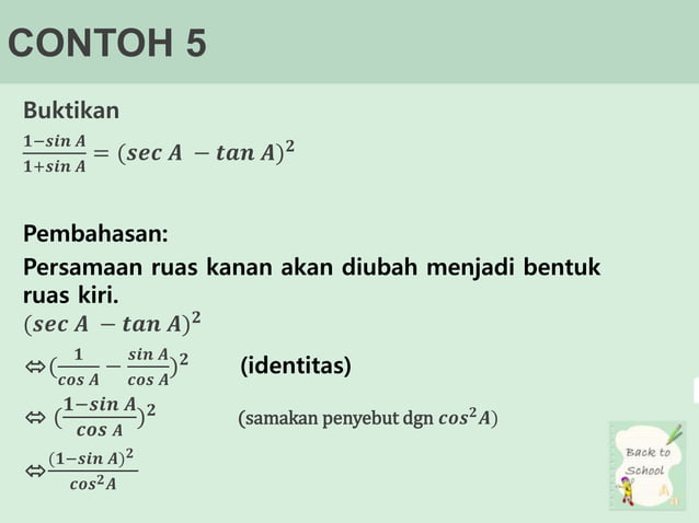 Identitas trigonometri | PPTX