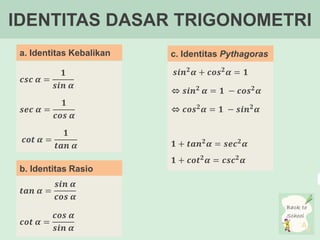 Identitas trigonometri | PPTX