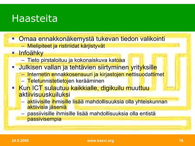 Identiteetti ja yhteisöllisyys verkottuneessa yhteiskunnassa | PPT