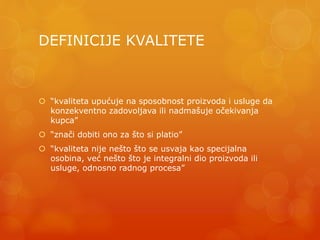 Identitet i kvaliteta | PPT