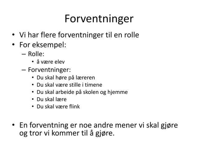Identitet, roller og forventninger 10.12