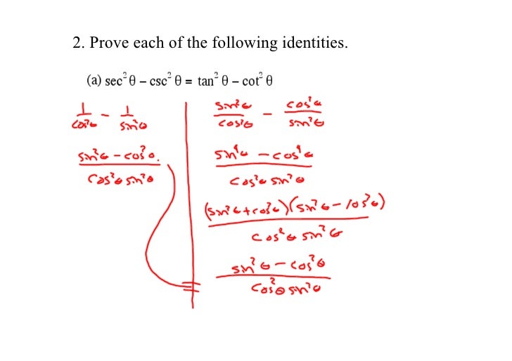 Identities Oct 28 2009