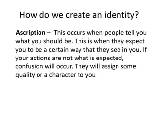 Identities powerpoint | PPTX