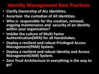 Understanding Identity Management and Security. | PPT