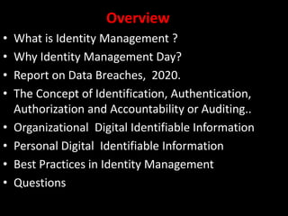 Understanding Identity Management and Security. | PPT