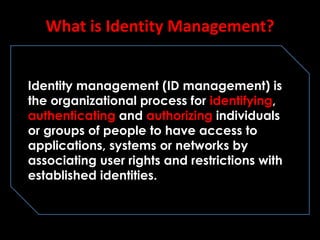 Understanding Identity Management and Security. | PPT