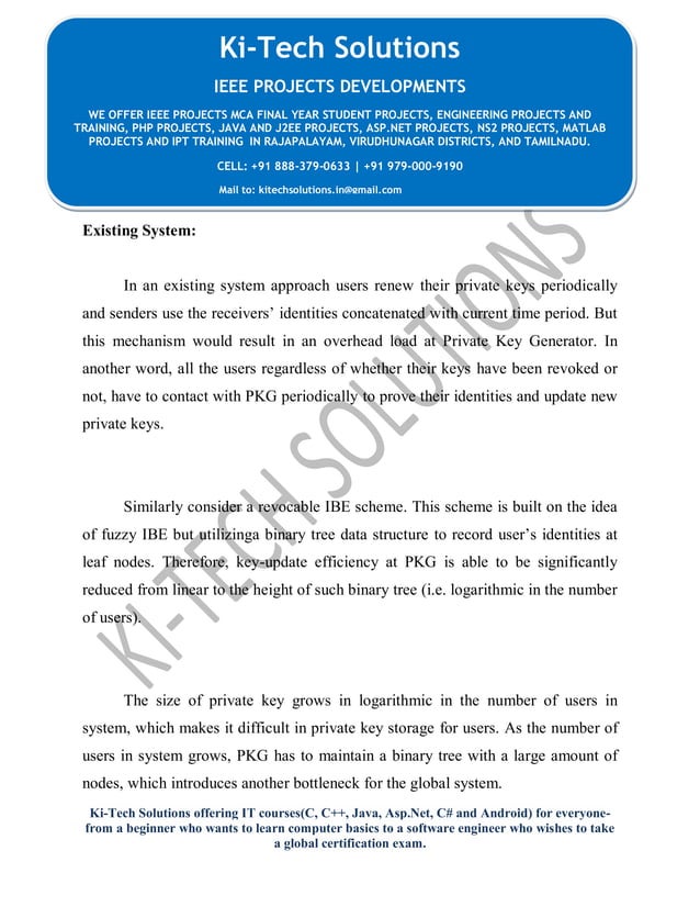 Identity based encryption | PDF | Email | Internet