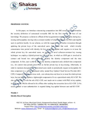 Identity based encryption with outsourced revocation in cloud computing | DOCX