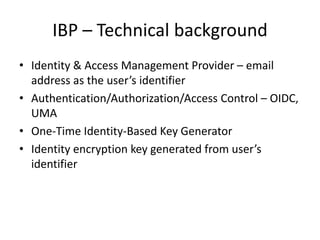 Identity-Based Privacy (IBP) - Cloud Computing and Privacy Protection | PDF