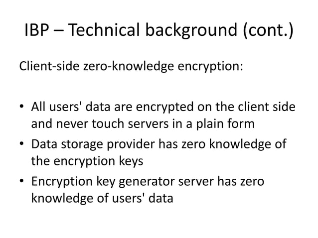 Identity-Based Privacy (IBP) - Cloud Computing and Privacy Protection | PDF