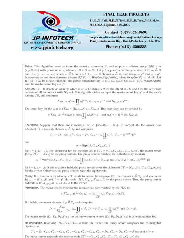 Identity based secure distributed data storage schemes | PDF