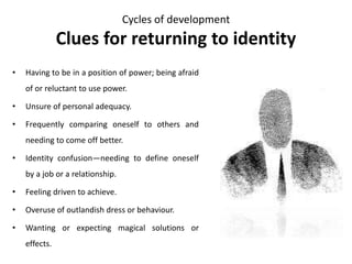 Identity cycles of developement | PPT