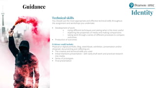 Identity - Example Assignment Brief - BTEC L3 Art and Design Practice ...