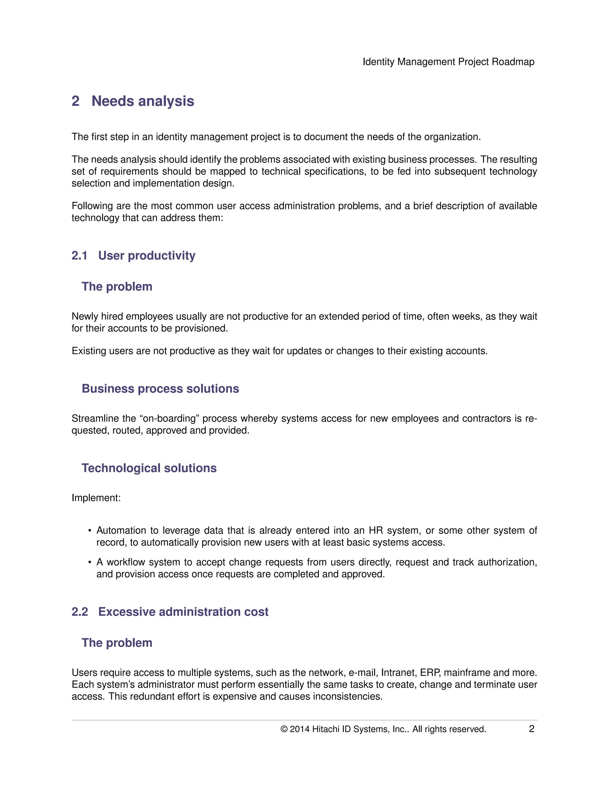 Identity Management Project Roadmap | PDF | IT and Internet Support | Internet