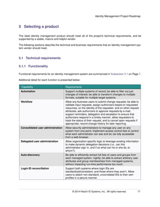 Identity Management Project Roadmap | PDF | IT and Internet Support ...