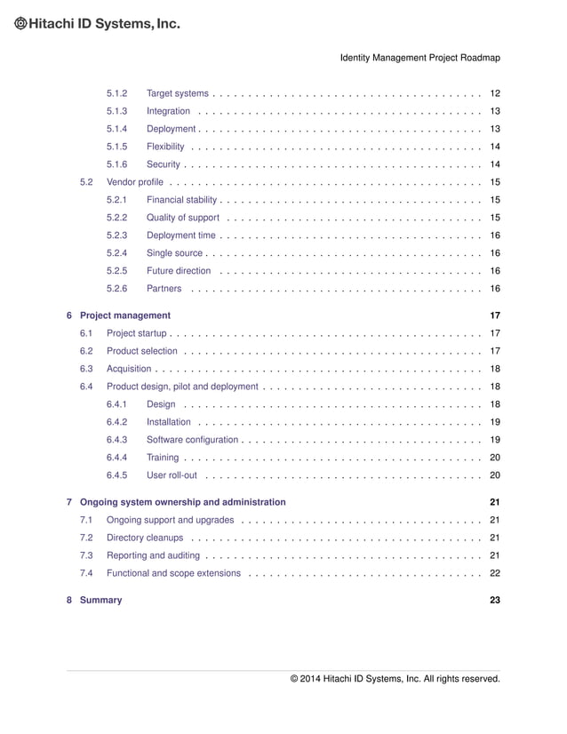 Identity Management Project Roadmap | PDF | IT and Internet Support | Internet