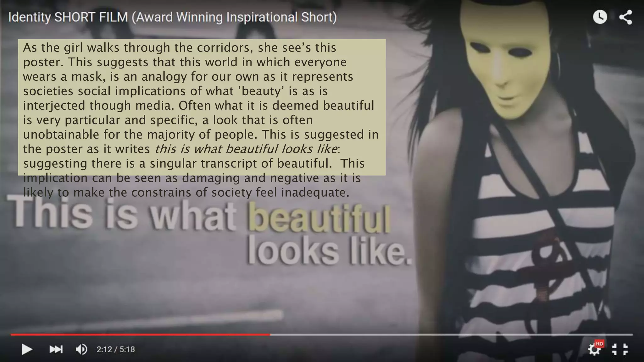 Identity short film analysis | PPTX