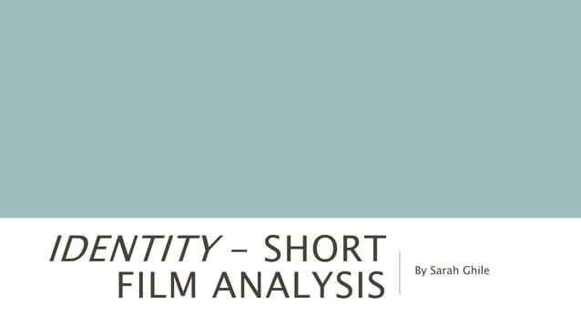 Short Film Analysis | PPT