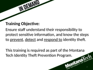 Identity Theft Prevention, all you need to know | PPTX